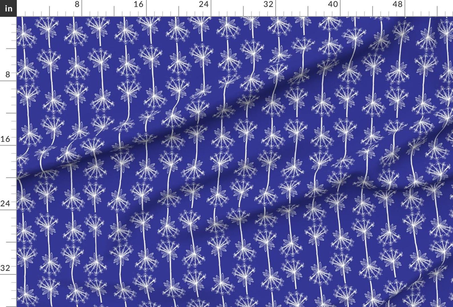 Quaking Flowers Fabric - Quaking Flowers by Gillianlancaster - Bright ...