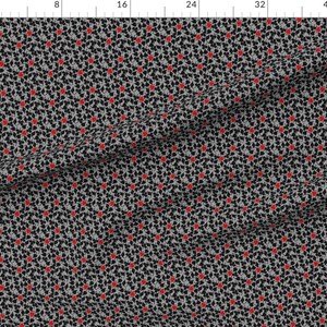 Card Suits Fabric Card Suit Leaves Gray by Siya Poker - Etsy