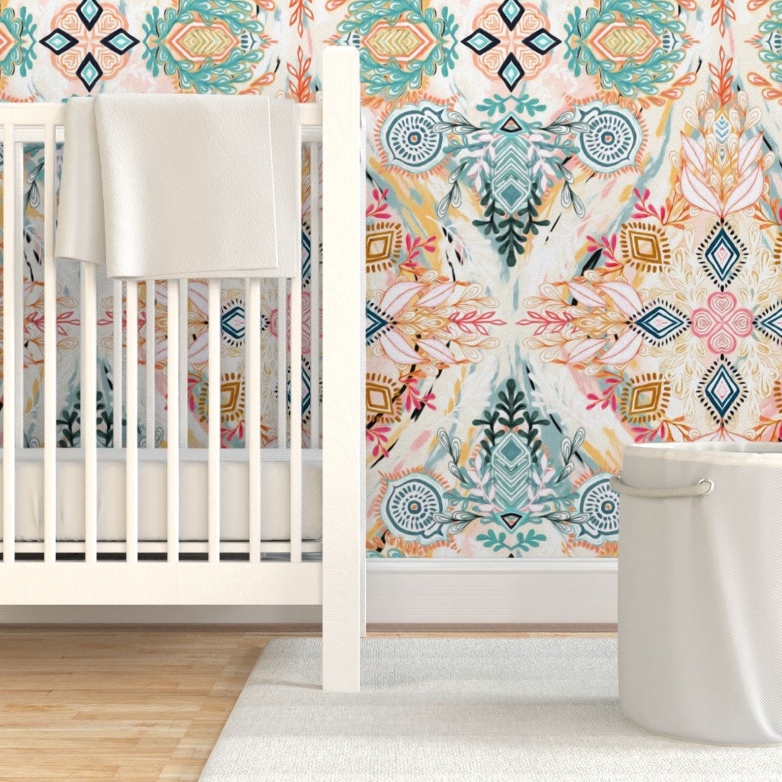 Tile Wallpaper Wonderland in Spring Small Print by Micklyn - Etsy