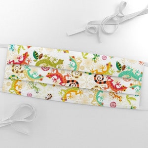 Lizard Fabric Dizzy Lizards by Creativetaylor Lizard Gecko | Etsy