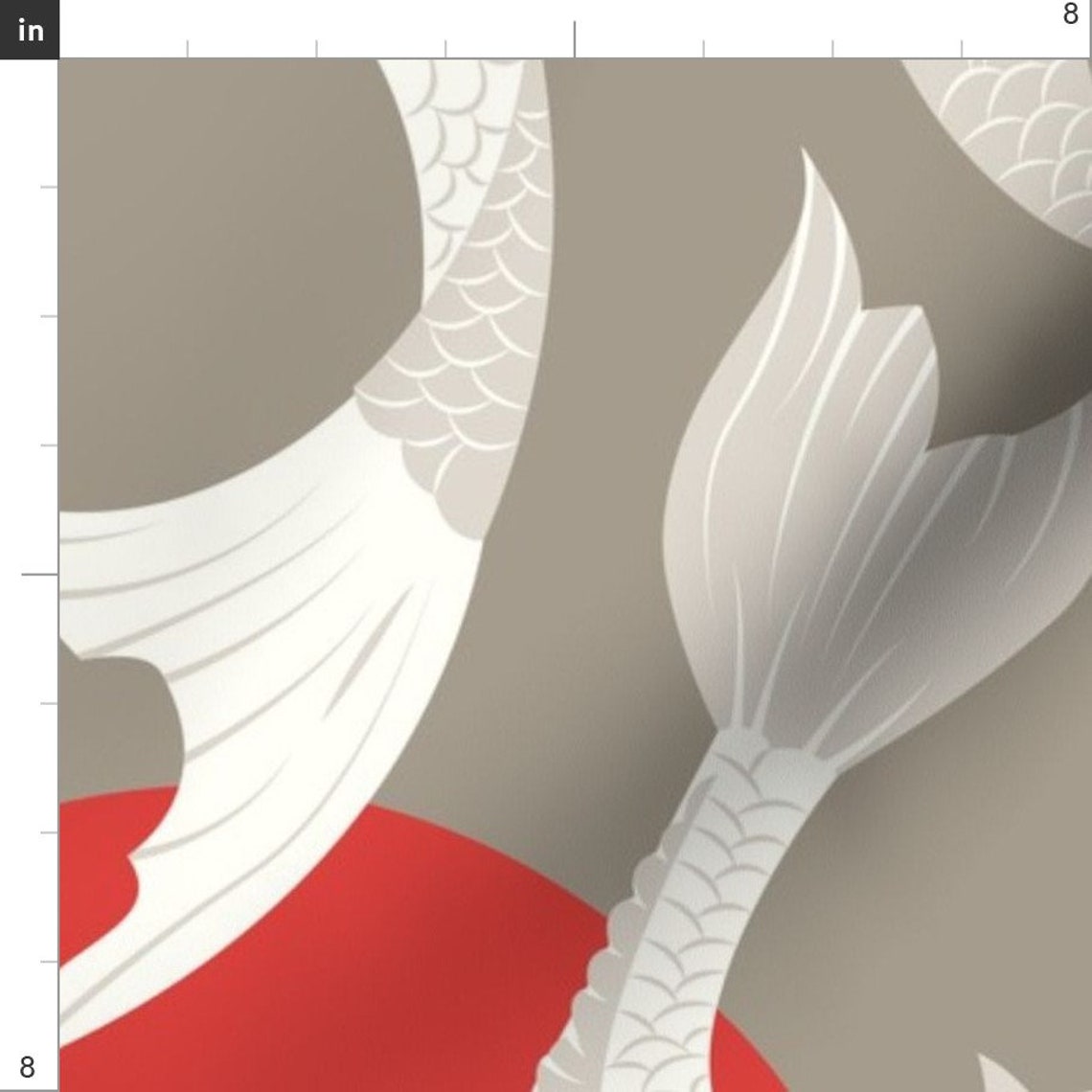 Carp Koi Fish Fabric Koi Fish Pattern by Bluelela Carp Koi - Etsy