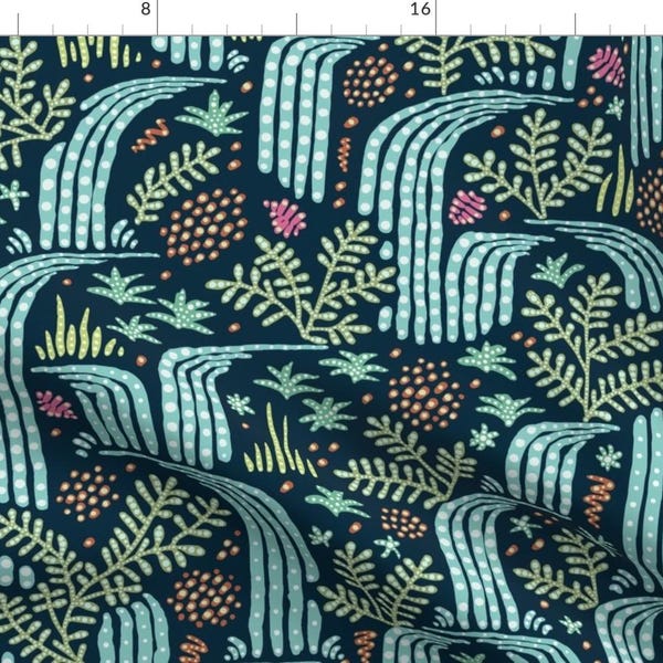 Waterfall Fabric - Etsy