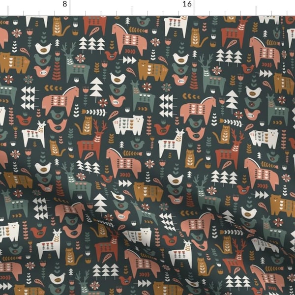 Norwegian Fabric - Uffda Navy by Teresamagnuson - Lefse Lutefish ...