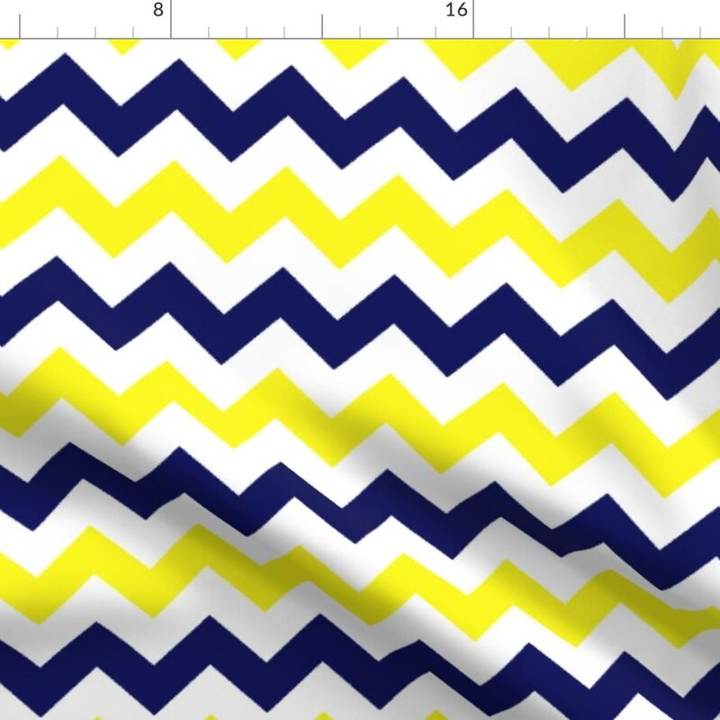 Blue Yellow Chevron - Etsy