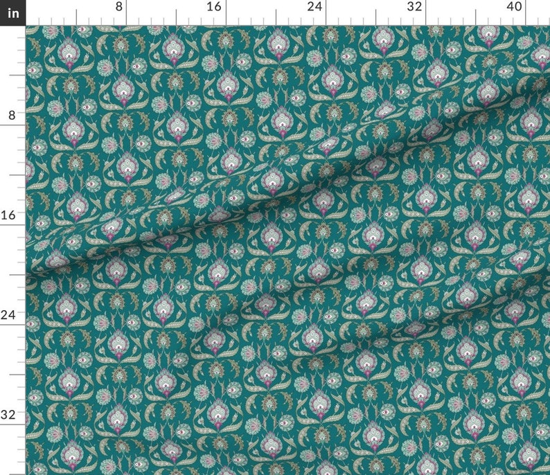 Arabesque Fabric the Arabesque Faience Nightwind on - Etsy Canada