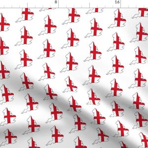 English Fabric England Flag Overlay by Thinlinetextiles England British ...