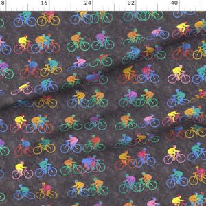 Painted Biking Fabric Bikers Dark Grey by Jvclawrence Race Wheels Tyres ...
