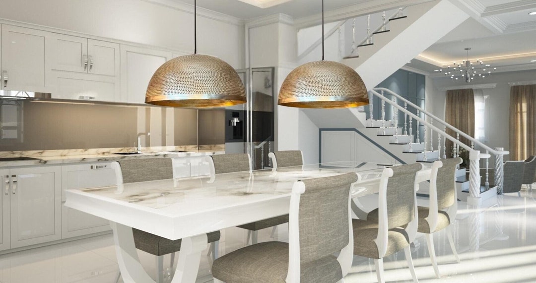 Set of 2 Oxidized Pendant Copper Patina Light,copper Patina Lamp ...