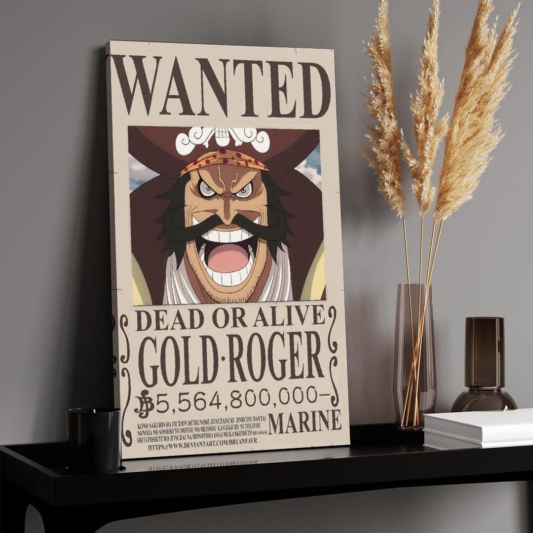 Gol-d Roger Bounty Painting Character Portraits Creative Posters Poster ...