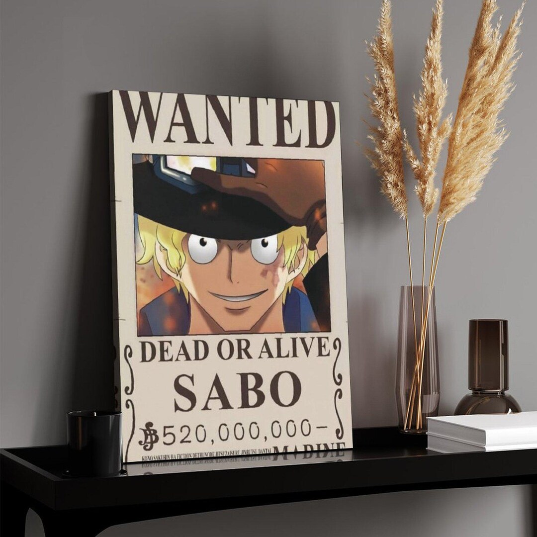 One-piece Bounty Wanted Sabo Painting Character Portraits Posters Wall ...