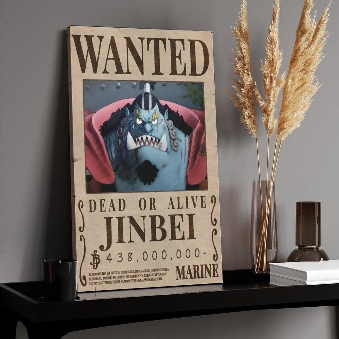 One-piece Bounty Wanted Jinbe Painting Character Portraits Creative ...