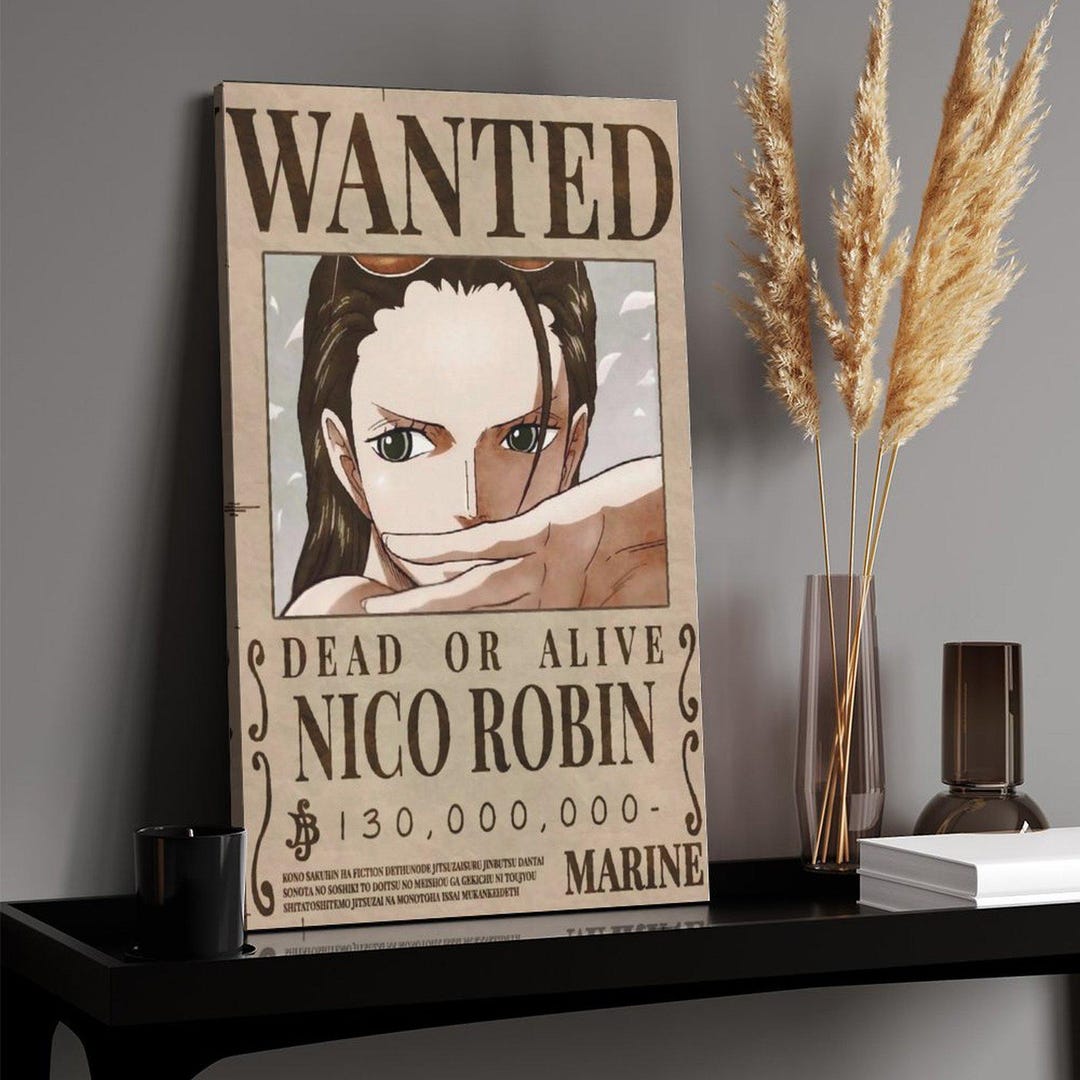One Piece Bounty Wanted Nico-robin Painting Character Portraits Posters ...