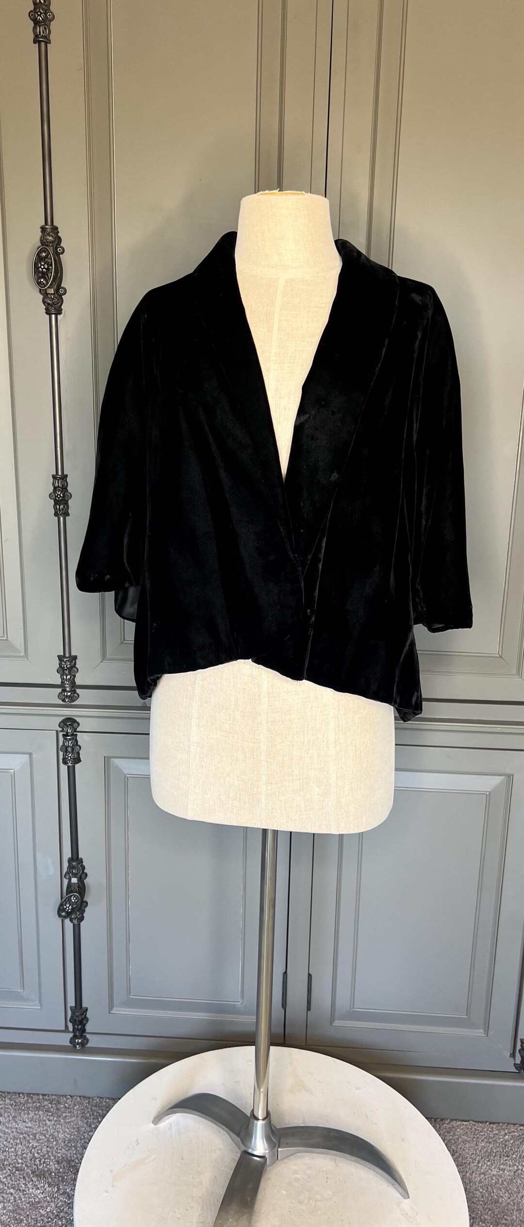 Vintage Velvet Cape/capelet Modern Size 10 - Etsy
