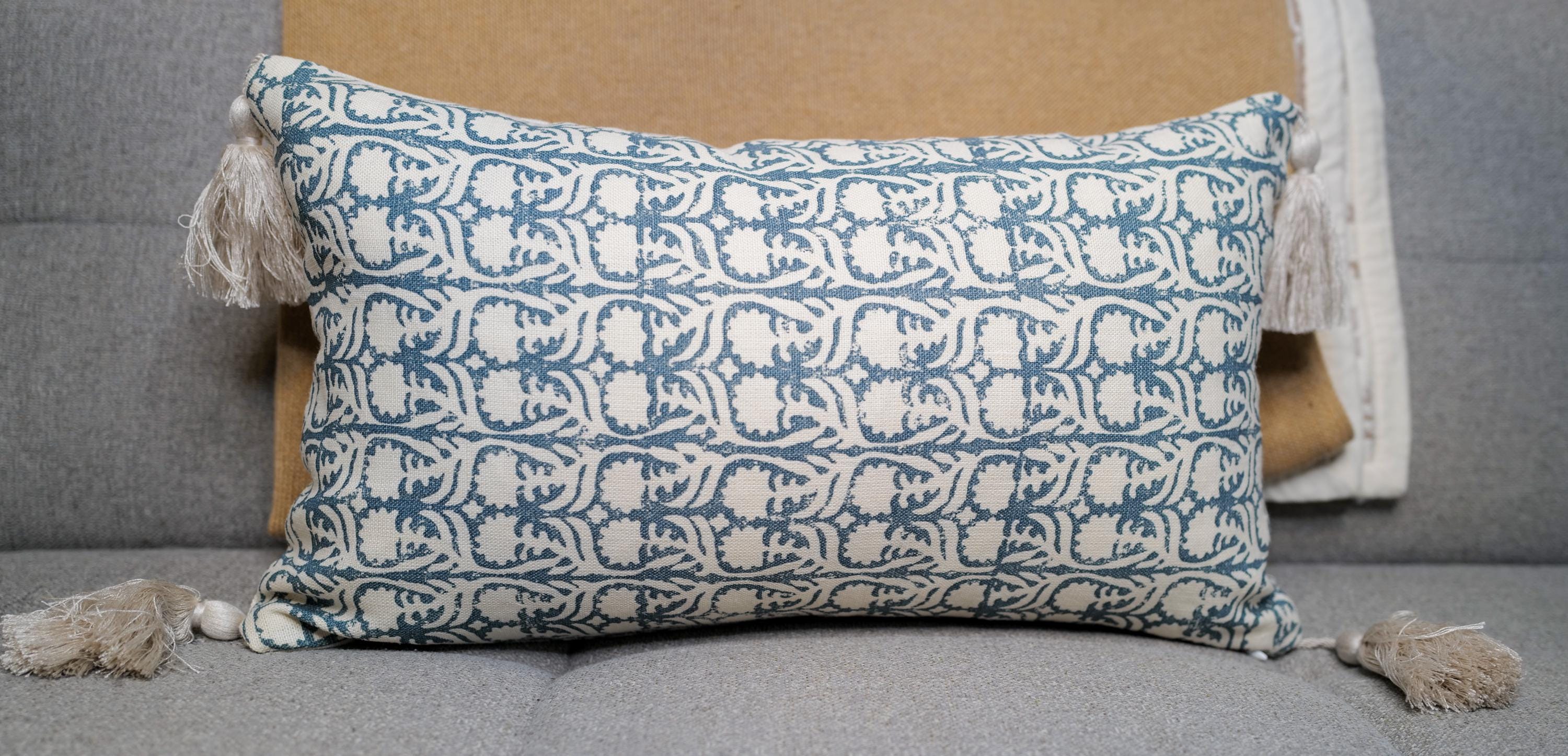 Penny Morrison Ashok Pillow Cover With Designer Tassels-/ready to Ship ...