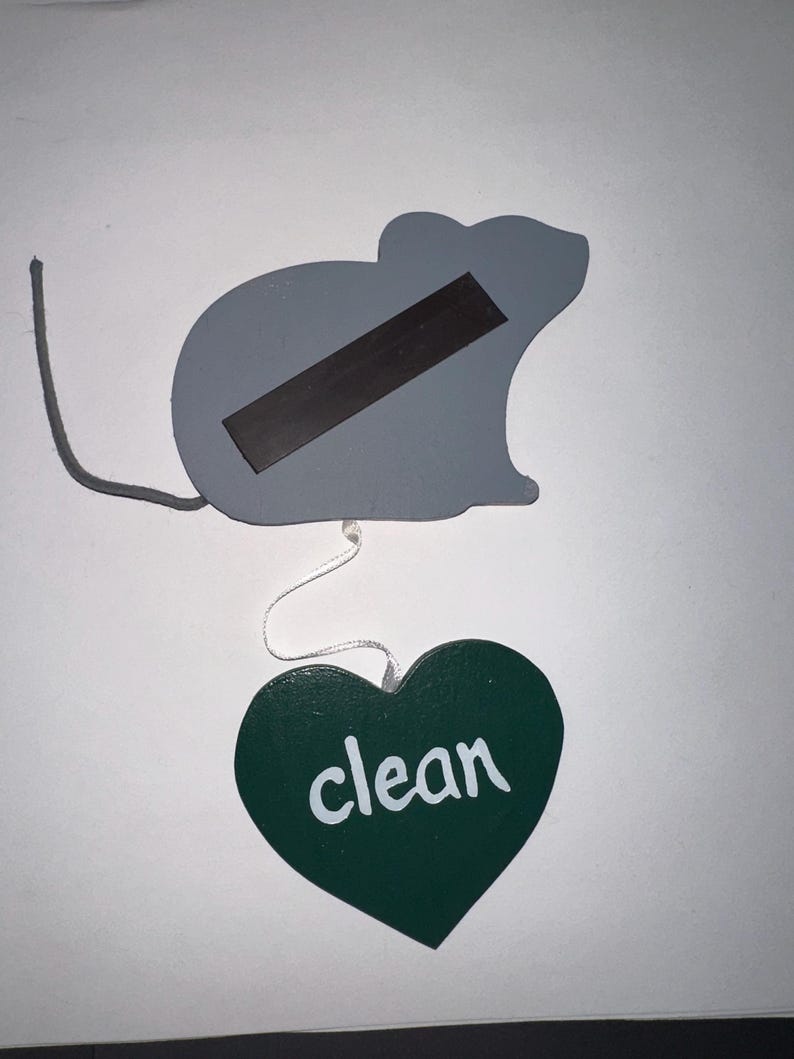 Whimsical Mouse Dishwasher Notification Kitchen Decor Magnet Dishes ...