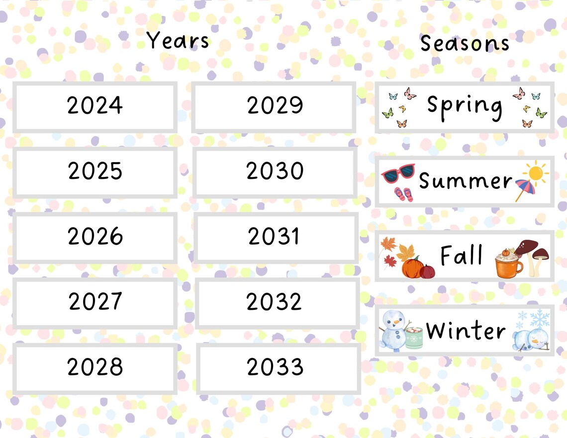 Children's Interactive Printable Calendar - Etsy