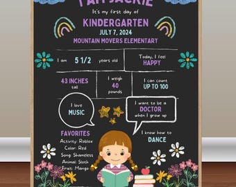 My First Day of School Sign Back to School Printable Digital Download ...