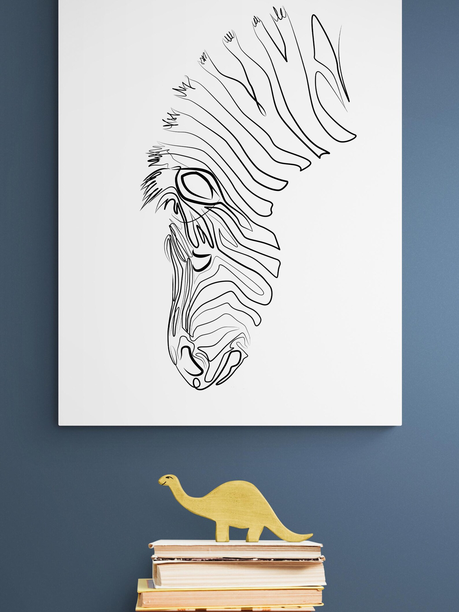 Printable Zebra Line Art. Minimalist African Animal Print - Etsy