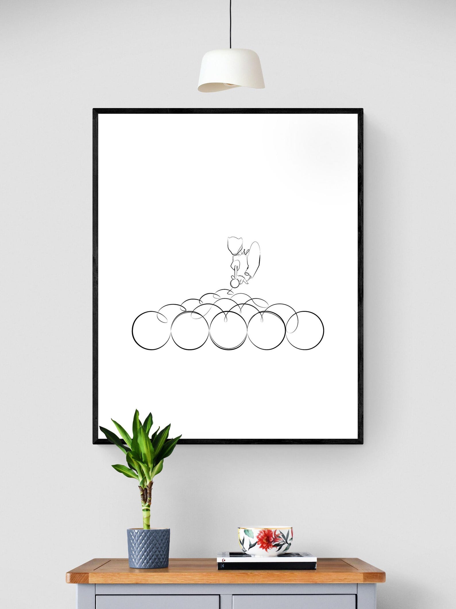 One Line Billiards Art Print. Minimalist Pool Player Drawing - Etsy