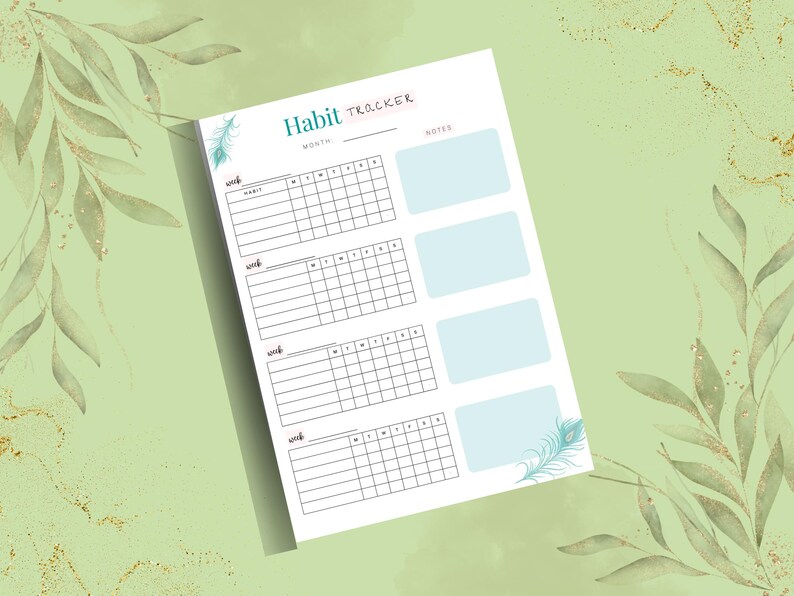 Habit Tracker - Etsy