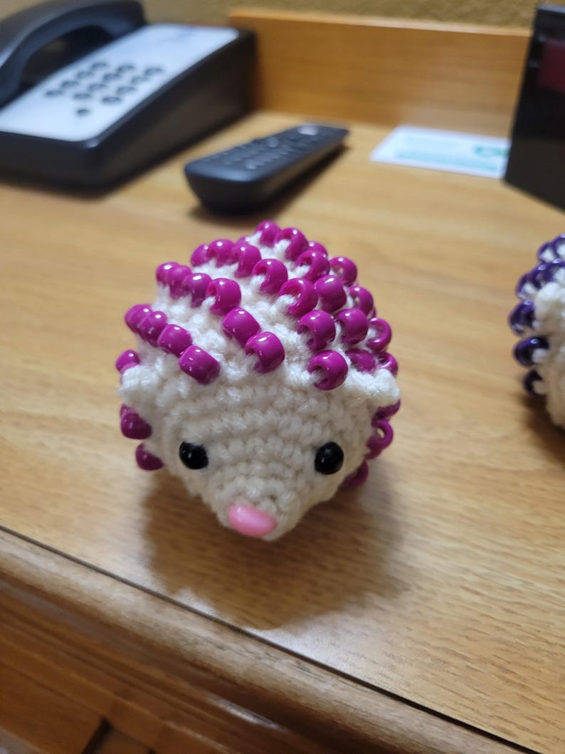 Beaded Fidget Hedgehog | Amigurumi | Crochet | Bead | Handmade - Etsy