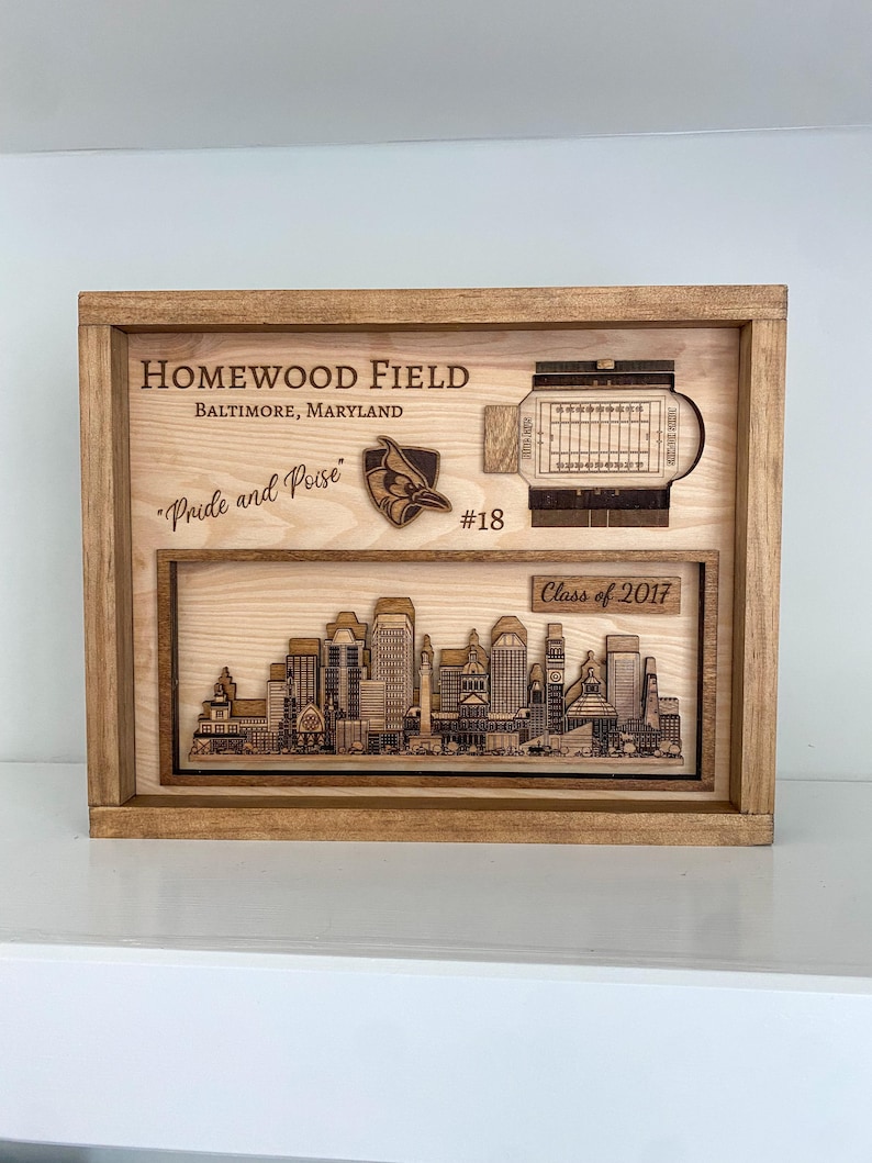Handcrafted Wooden Football Stadium Wall Art – Unique Sports Decor for ...
