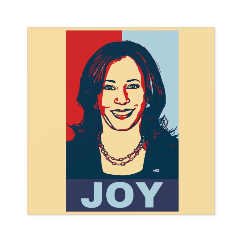 Kamala Harris JOY, 2024 Presidential Race, Obama Hope Design, Square ...