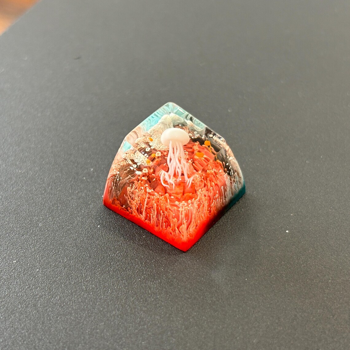 Jellyfish Resin Keycaps, Blue and Pink Jellyfish Keycap, Mechanical ...