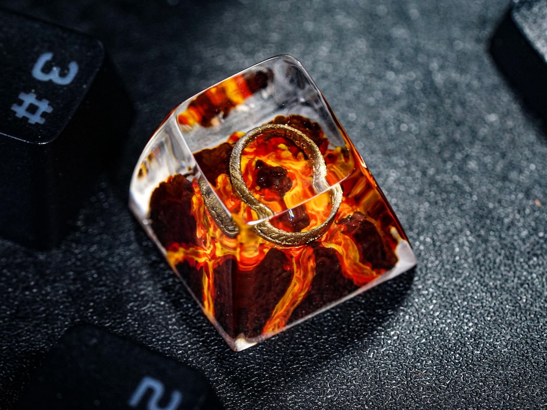 BUY 3 GET 1 the Lord of the Rings Keycap, Eye Artisan Keycap, Handmade ...
