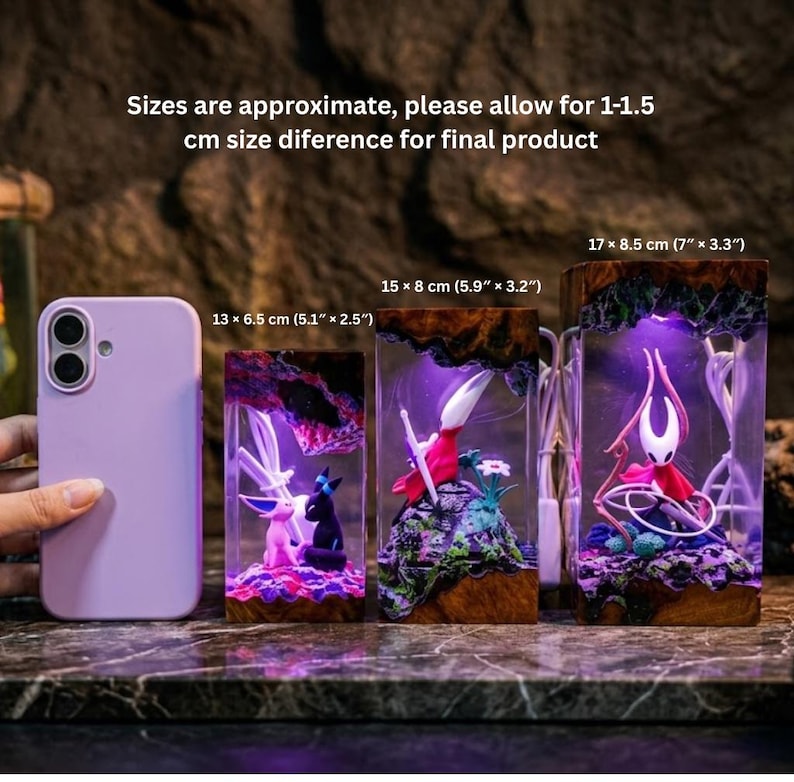 Fire Dragon Resin Lamp – Handmade Lava-themed LED Night Light, Fantasy ...