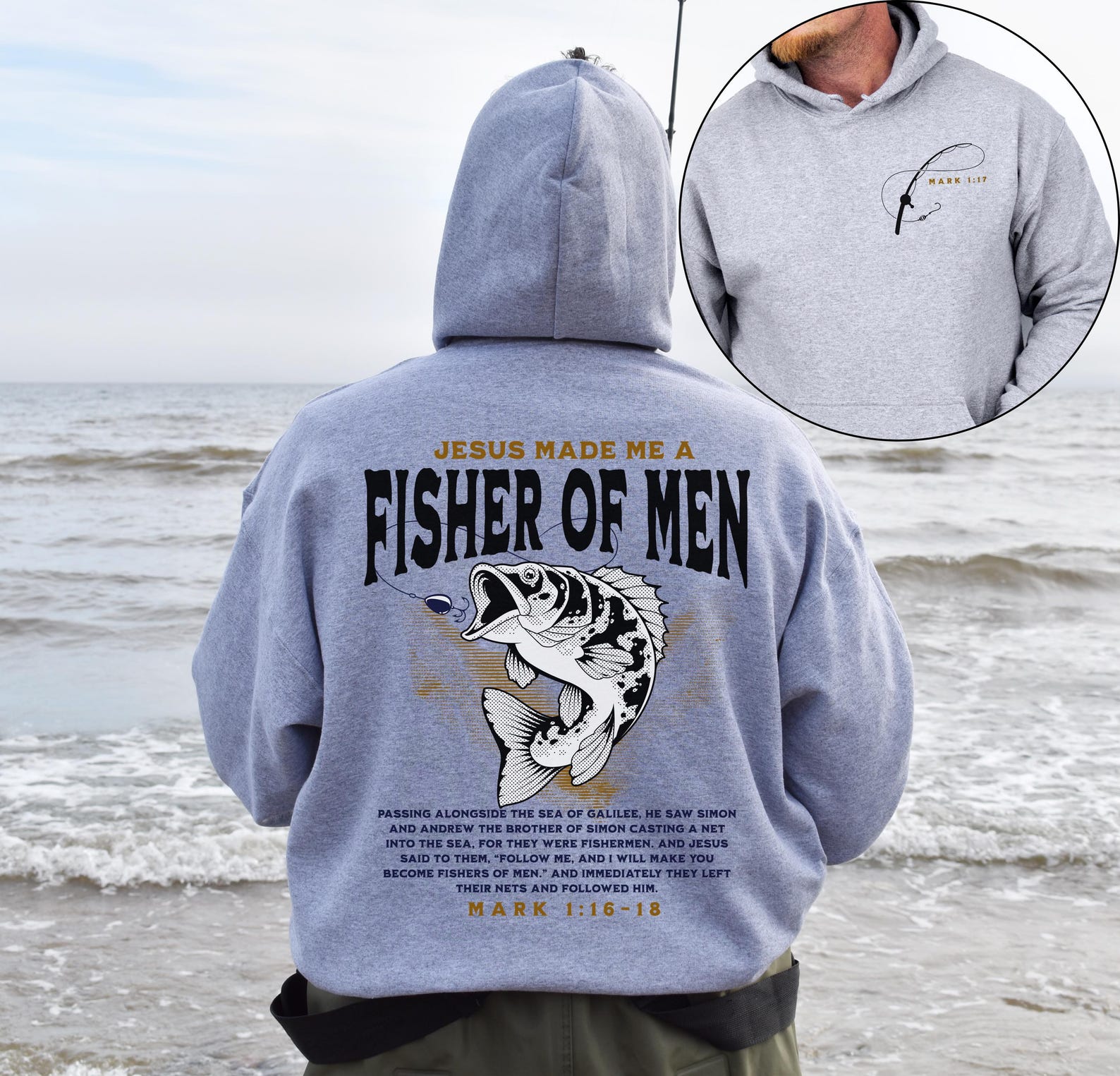 Christian Hoodie for Men, Christian Sweatshirt, Christiangift for Him ...
