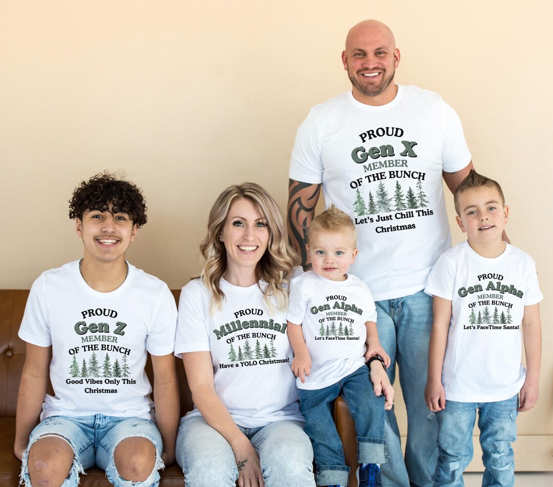 Generational Christmas Family Shirts, Funny Christmas Shirts for Every ...