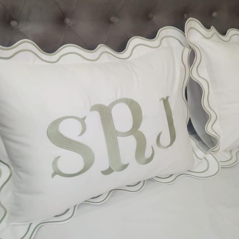 Monogram Pillow Sham - Etsy