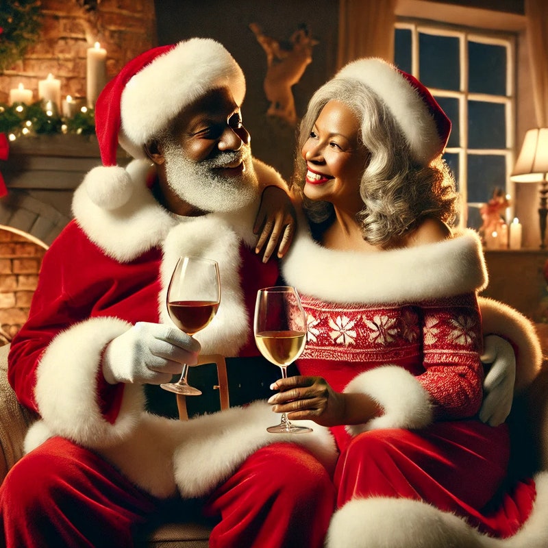 African American Mr and Mrs Santa Claus - Etsy