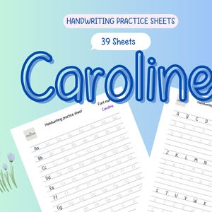 Neat Handwriting Worksheet 39 Pages, Hand Lettering Alphabet ABC Letter ...