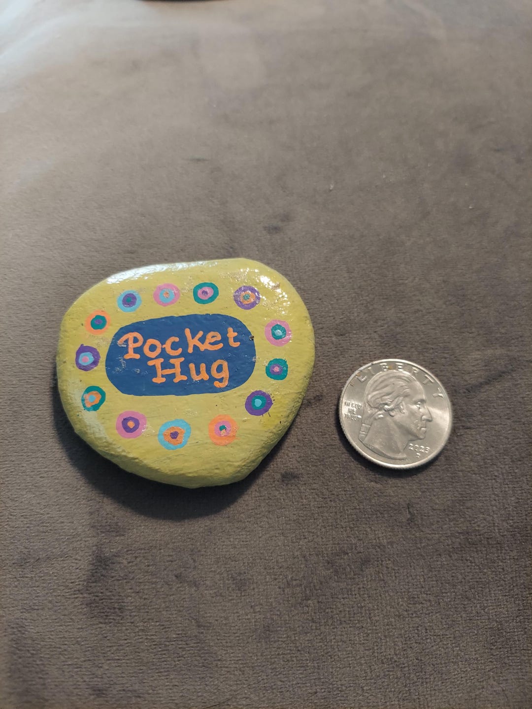 Pocket Hug Painted Rock - Etsy