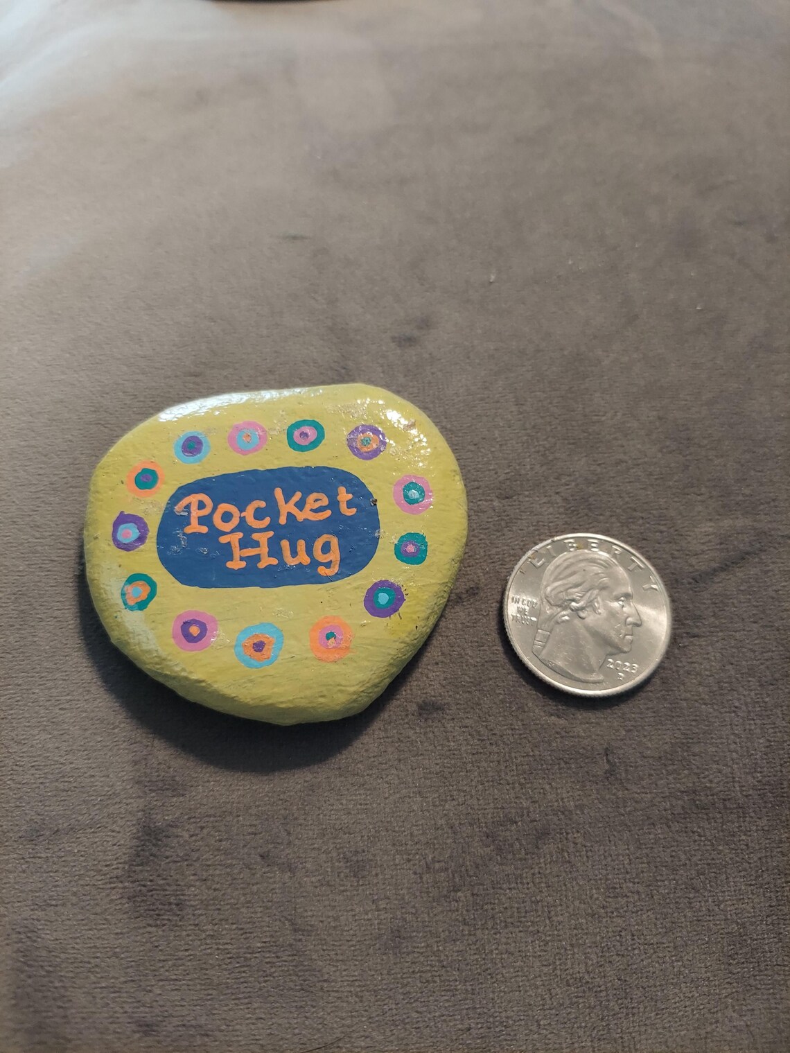 Pocket Hug Painted Rock - Etsy