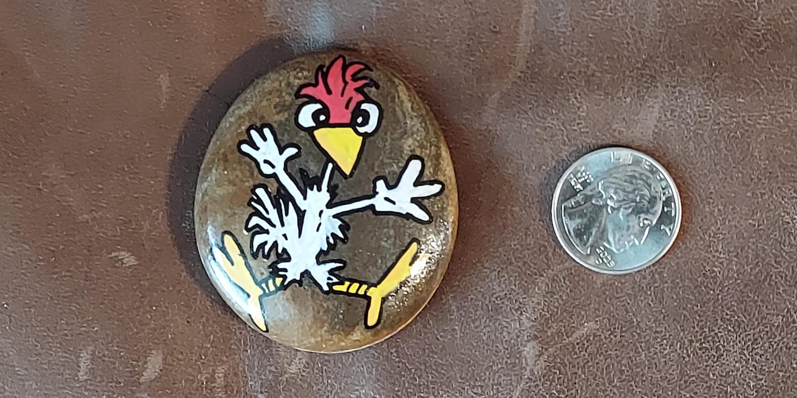Wild Chicken Painted Rock - Etsy