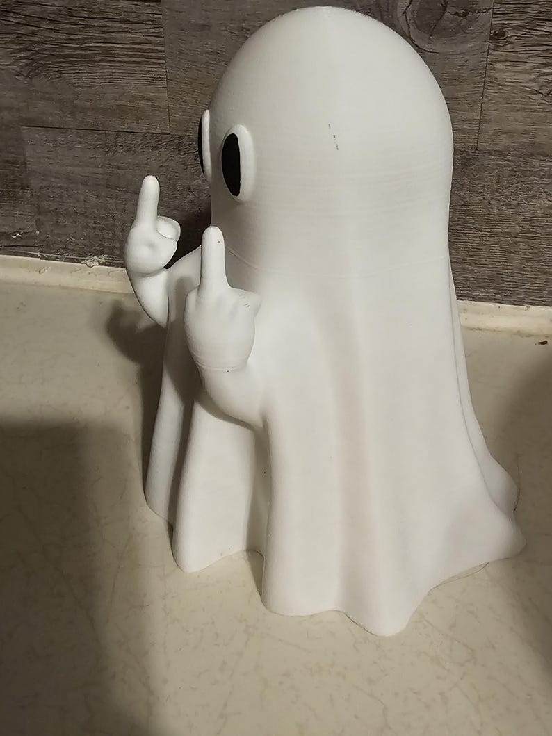 Middle Finger Ghost - Etsy