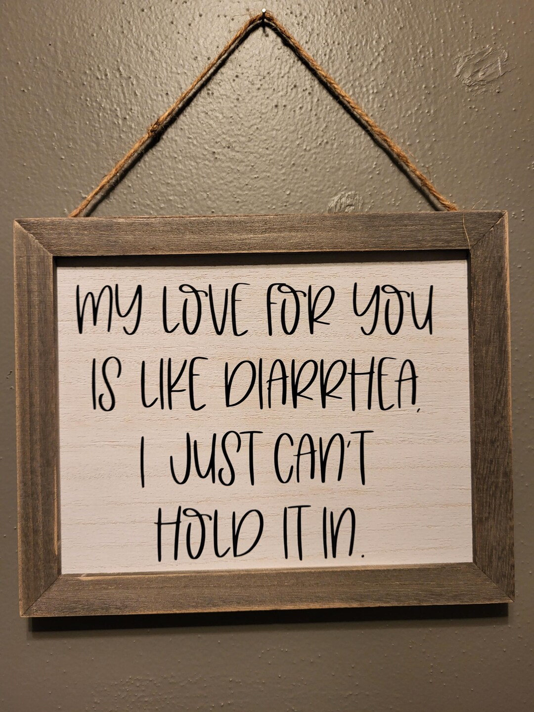 Funny Diarrhea Sign - Etsy