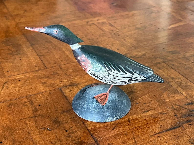 Bird Carving of Crowell Merganzer - Etsy