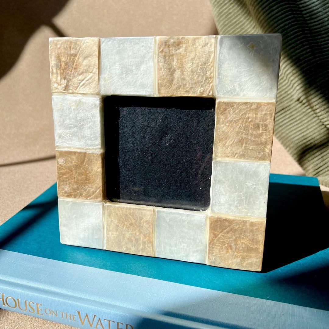 Square Capiz Shell Tabletop Picture Frame 4x4 - Etsy