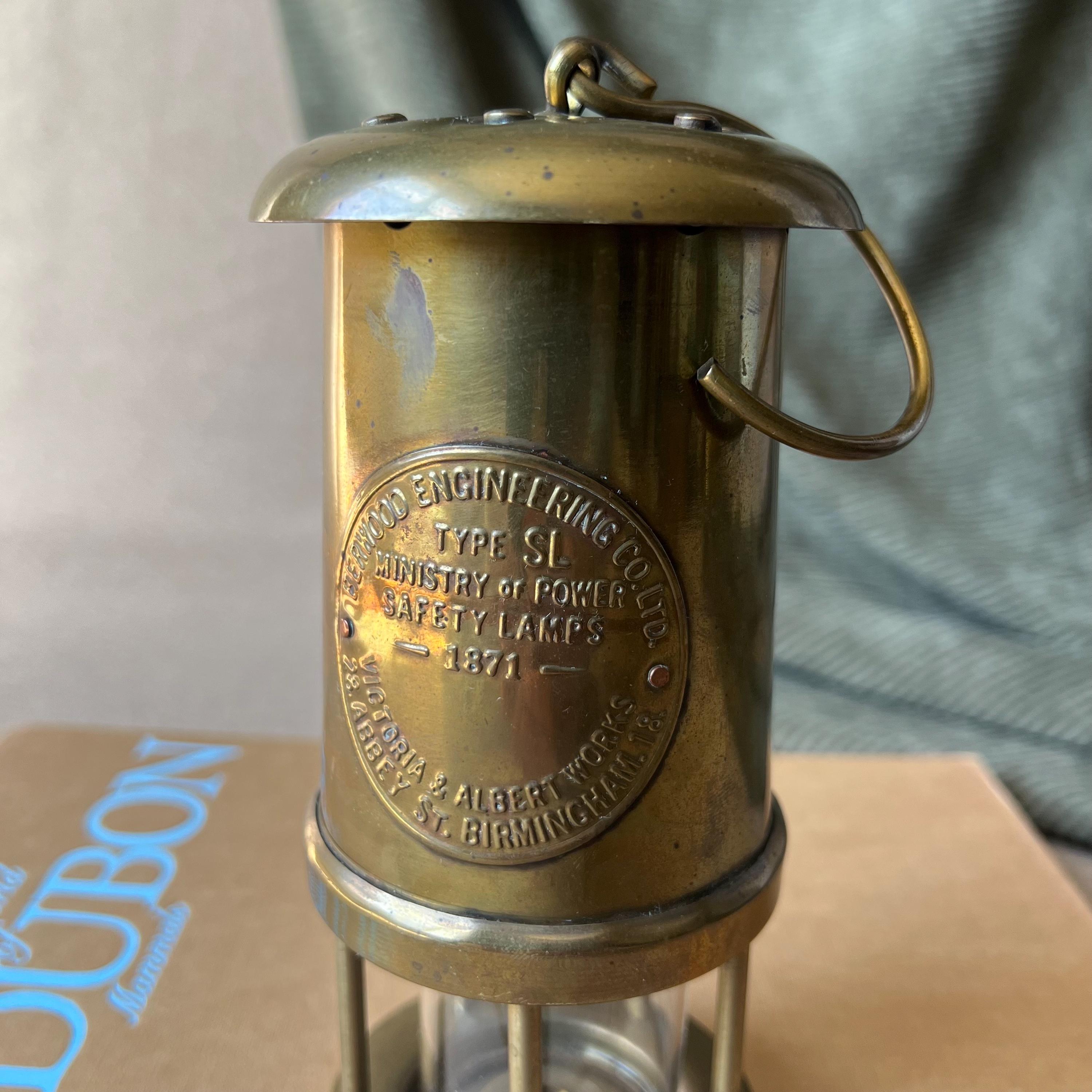Vintage Brass Coal Miner’s Safety Berwood Engineering Ministry of Power ...