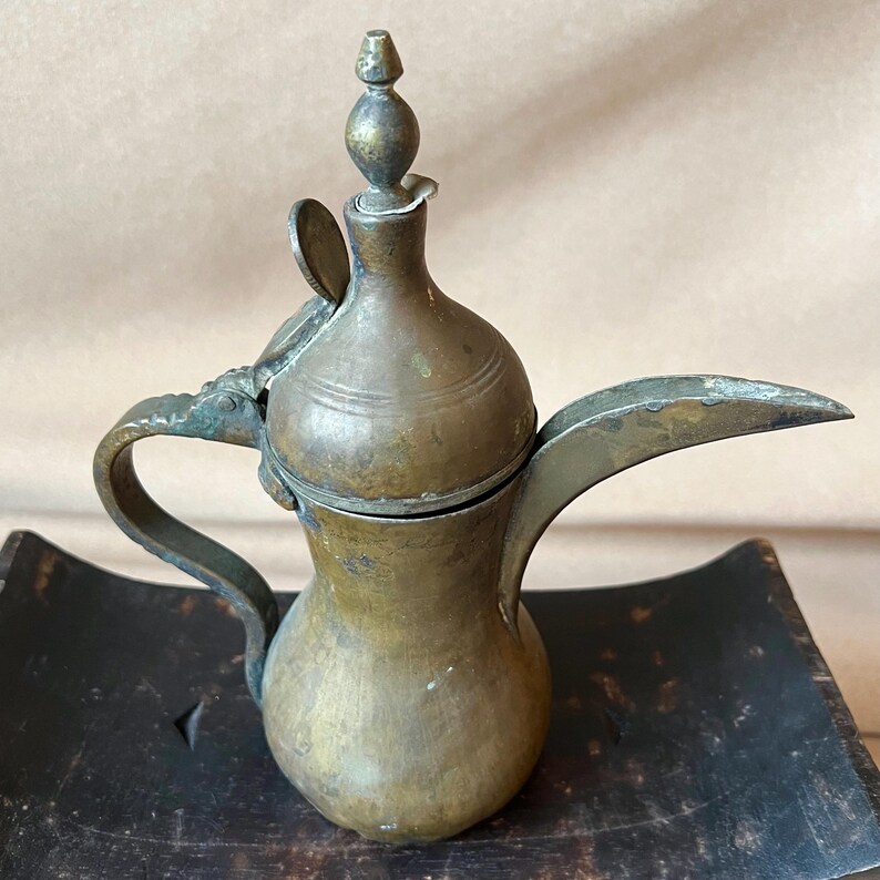 Antique Brass Primitive Middle Eastern Coffee Pot Kettle 9 - Etsy