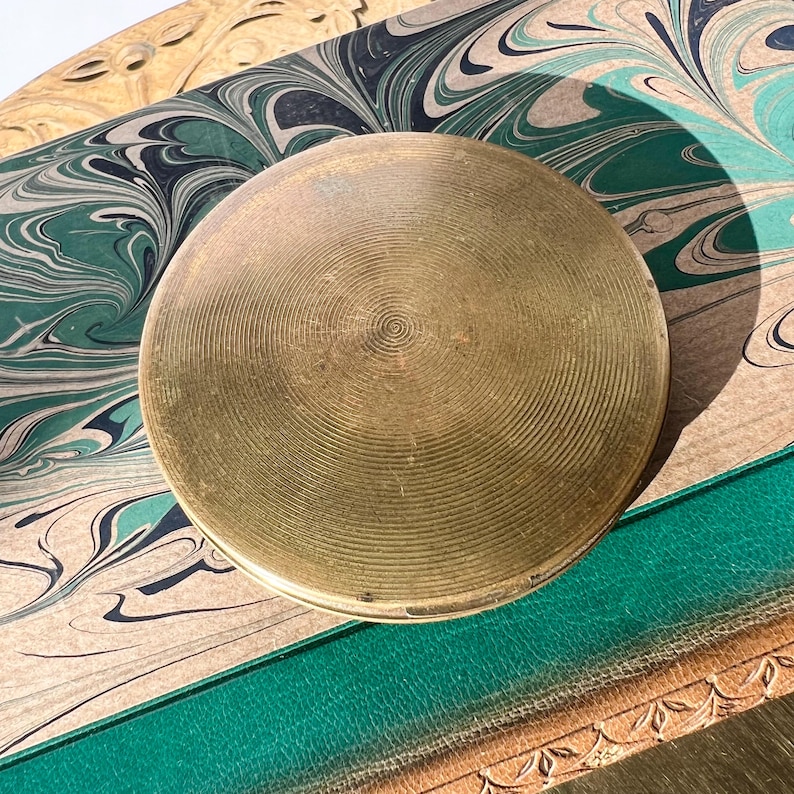 Vintage 1950s Brass Stratton Powder Compact Made in Stratton, England ...