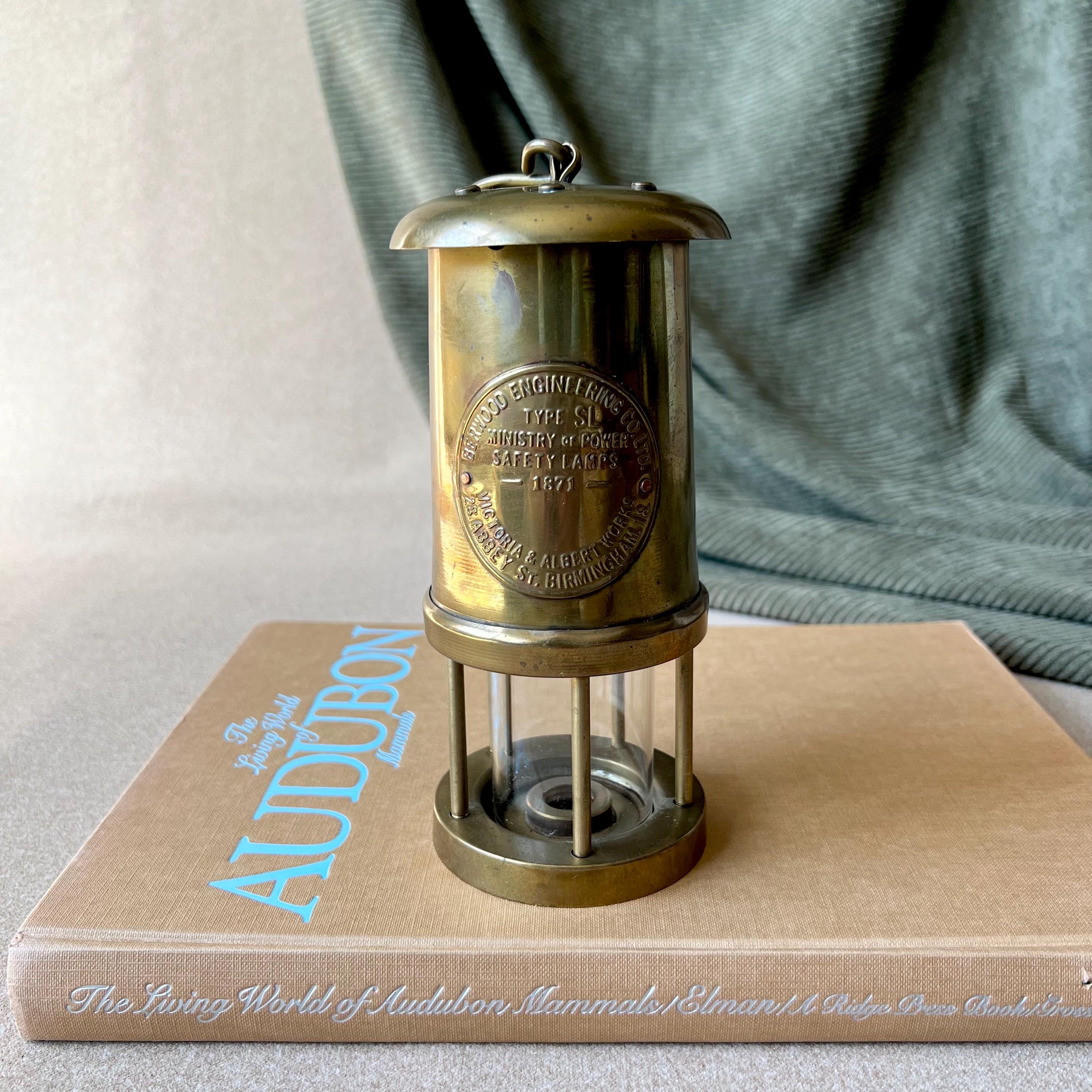 Vintage Brass Coal Miner’s Safety Berwood Engineering Ministry of Power ...