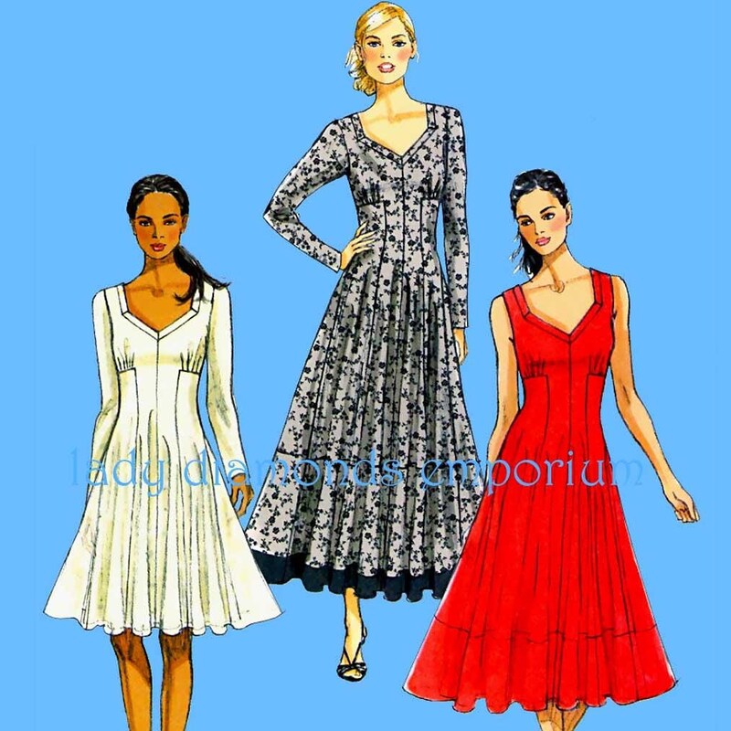 Godet Dress Pattern - Etsy UK