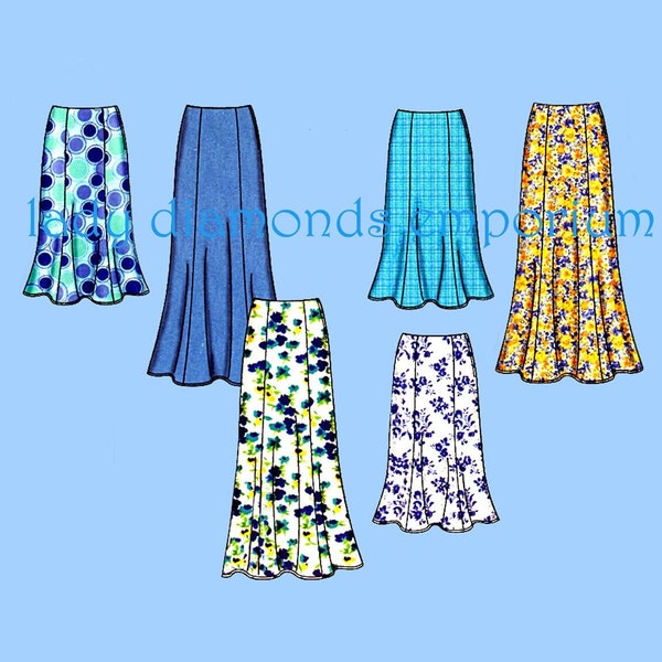 8 Gore Skirt Pattern - Etsy
