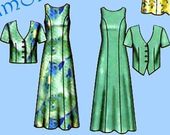 1990s Pullover Tunic Top Slim Skirt Cardigan Jacket Pants Full Figure ...