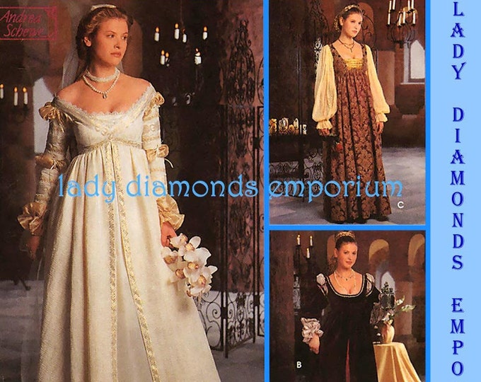 Simplicity 8735 off Shoulder Empire Waist Renaissance Costume Medieval ...